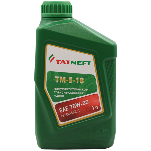 Масло Татнефть трансмиссионное ТМ-5-18 SAE 75W90 GL-4/GL-5 1 л ...