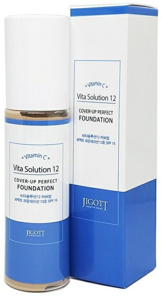 Тональный крем для лица Корея JIGOTT Vita Solution 12 Cover-up Perfect ...