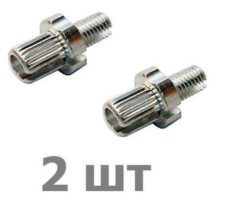2-шт Натяжитель троса тормоза M10х16мм алюминиевый серебристый - купить ...