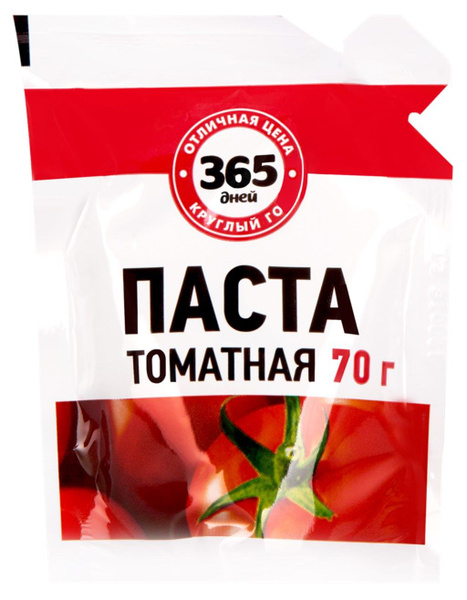 Паста томатная 365 ДНЕЙ, 70 г - 10 шт. - купить с доставкой по выгодным ...