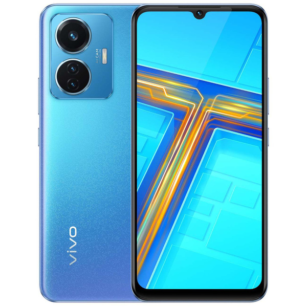Смартфон vivo T1 6/128GB звёздный путь 128 ГБ 6 ГБ Голубой OLED/AMOLED ...