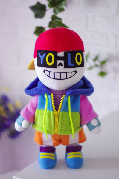 Мягкая кукла Fresh Sans Фреш Санс, игрушка ручной работы по Undertale ...