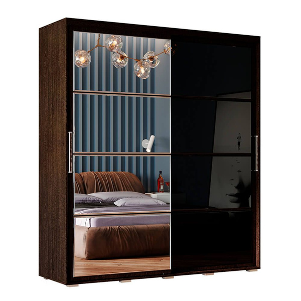 Шкаф-купе Мебелони Крафт, 196.2x59.1x217.6 см - купить по выгодной цене в интернет-магазине OZON ...