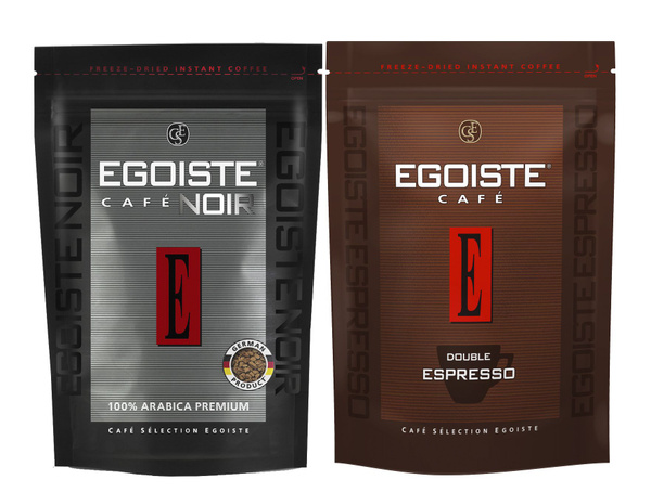 Кофе растворимый EGOISTE набор (Noir + Double Espresso), 70г х 2шт ...
