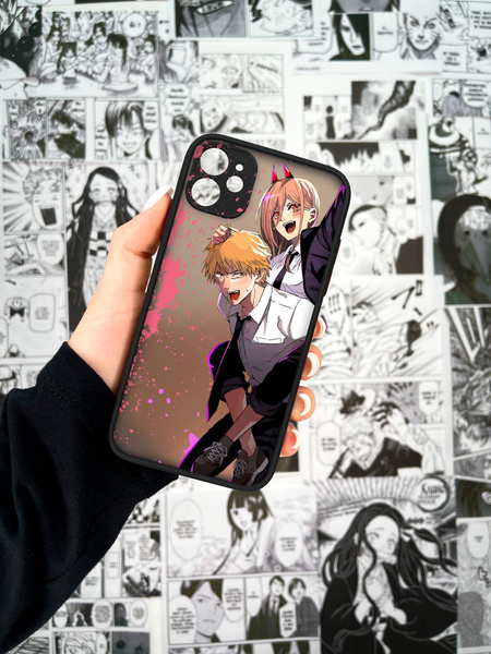 Чехол для iPhone 11 аниме "Человек-бензопила/Chainsaw Man" (Дэнджи и ...