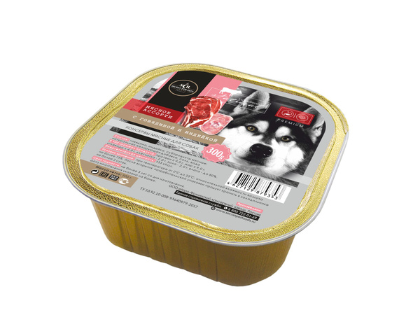Консервы для собак Secret Premium ассорти из мяса с говядиной и ...
