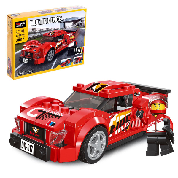 Конструктор блочный DECOOL "Спорткар", 217 деталей, 10 вариантов сборки, для девочки - купить с ...