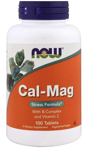 NOW Cal-Mag кальций магний 500/250 mg 100 tabs - купить с доставкой по ...