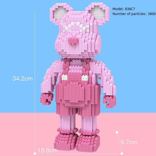 Lego Strap Violent Bear Building Blocks Небольшая сборка частиц ...