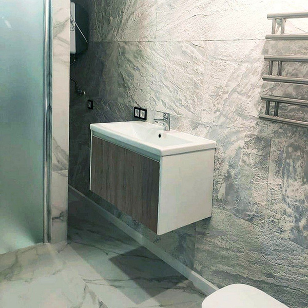 Каменные стеновые панели ZIKAM 1000х500х2.5мм. Гибкий мрамор. Цвет серо ...