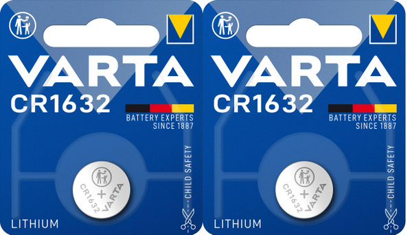 Varta Батарейка CR1632, Литиевый тип, 3 В, 2 шт - купить с доставкой по ...