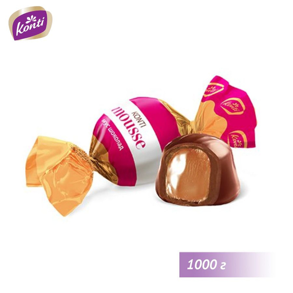 Конфеты КОНТИ МУСС вкус шоколад 1000 г - купить с доставкой по выгодным ...
