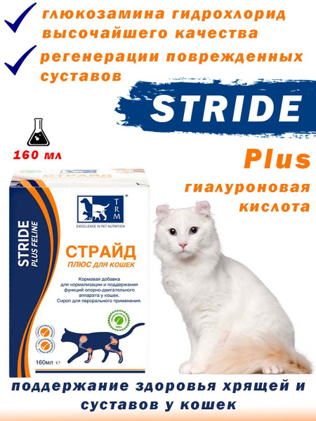 Stride Plus Страйд Плюс для кошек 160 мл - купить с доставкой по ...