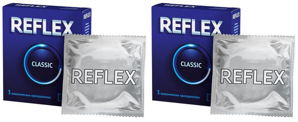 Reflex Презервативы Classic, в смазке, 3 шт, 2 упаковки - купить с ...