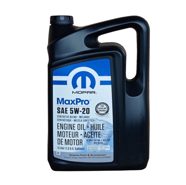 Масло моторное MOPAR 5W-20 Полусинтетическое - купить в интернет ...