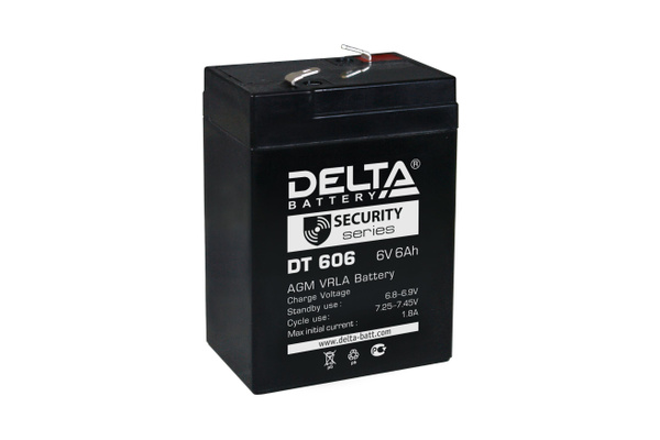 Аккумулятор 6В 6Ач DELTA DT606 AGM купить на OZON по низкой цене (845103615)