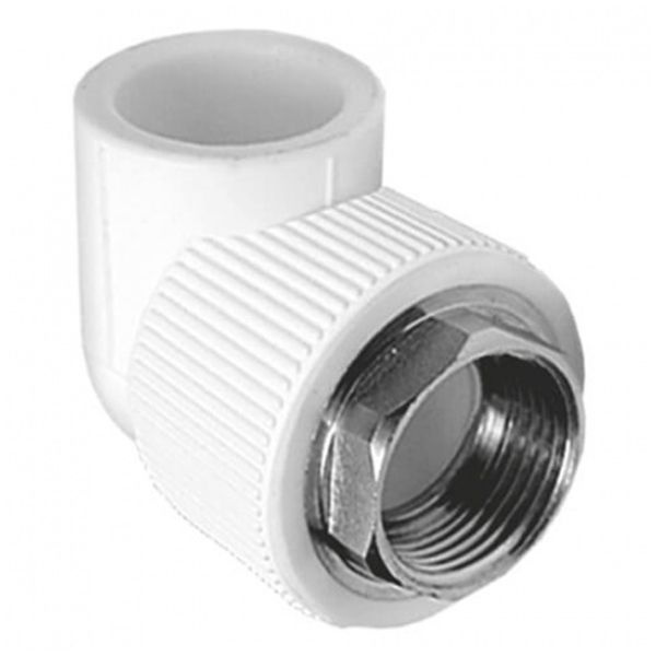 Угол PP-R комбинированный под ключ ВР 25*3/4" Pilsa белый 12 шт купить ...