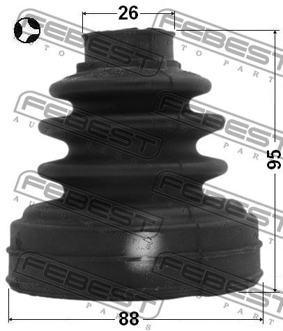 Пыльник шруса внутреннего (комплект) Febest 2115-CA220LHT - Febest арт ...