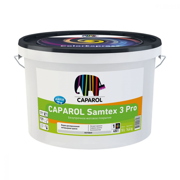 Краска Caparol SAMTEX 3 Pro латексная для стен и потолков, матовая ...