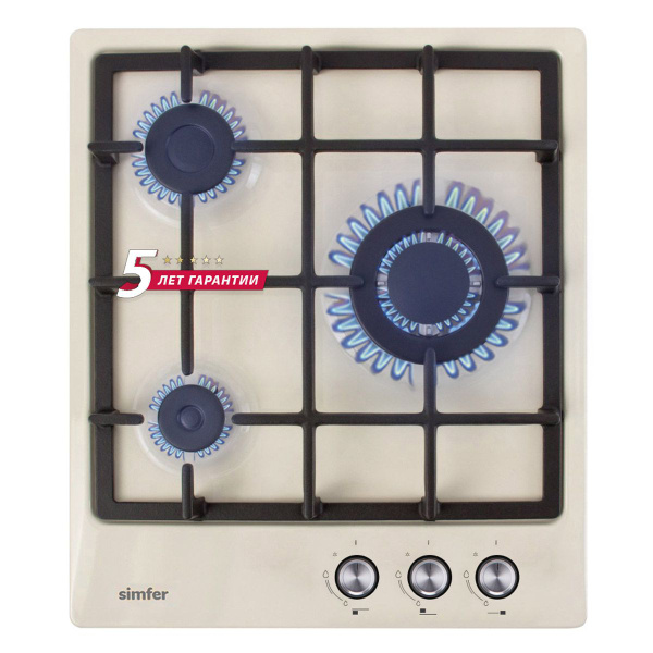 Simfer Газовая варочная панель H45V35R516, бежевый купить по низкой цене с доставкой и отзывами ...