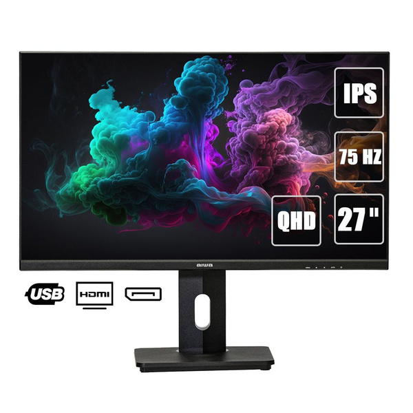 Монитор AIWA MQ270A-B-1, IPS, 75 Гц, 2560x1440 27" - купить по выгодной ...