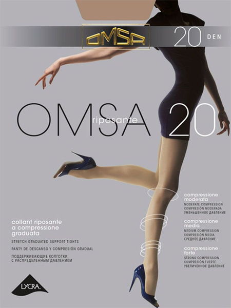 Колготки Omsa, 20 ден, 1 шт - купить с доставкой по выгодным ценам в интернет-магазине OZON ...