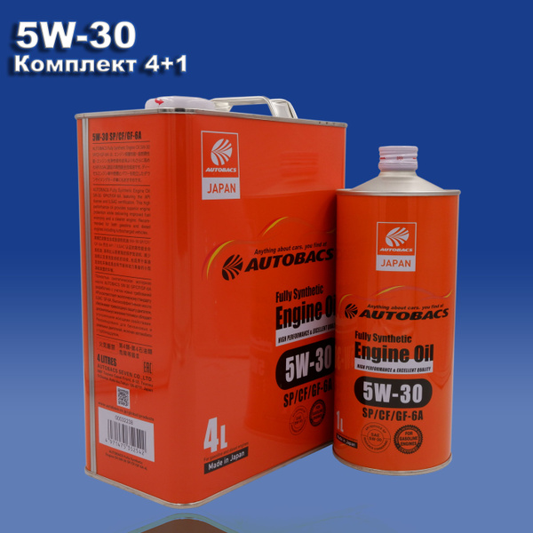 Характеристики Autobacs Engine Oil 5W-30 Масло моторное, Синтетическое ...