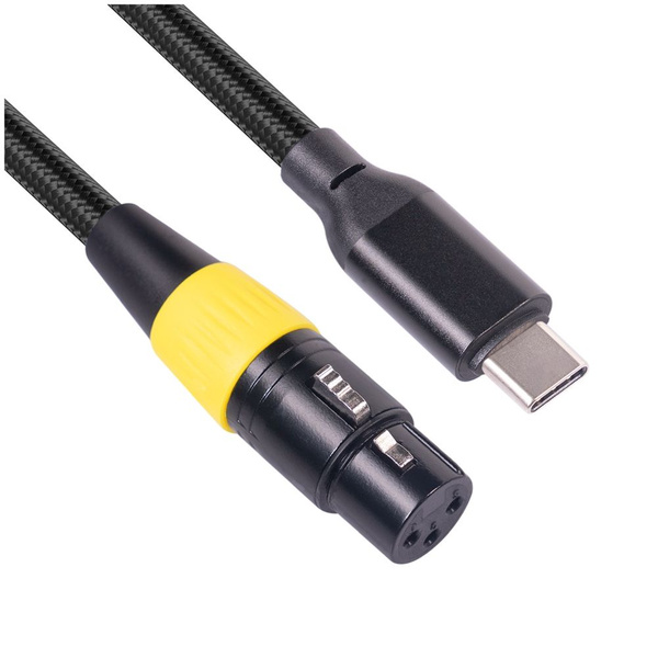 USB C - XLR Female Тип кабеля Male 3 Pin Разъем микрофона Компьютерные ...