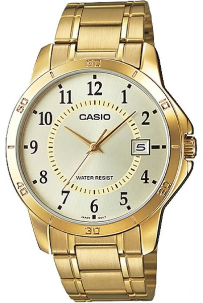 Кварцевые мужские наручные часы Casio Collection Mtp V004g 9b с индикацией текущей даты купить