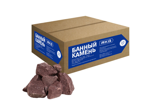 AKD Камни для бани Малиновый кварцит, 10 кг - купить с доставкой по ...