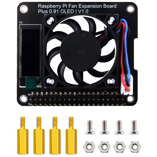 Вентиляторная шляпа для Raspberry Pi 4 Model B для Raspberry Pi PWM Fan ...
