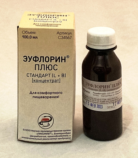 Напиток безалкогольный Эуфлорин Плюс стандарт (L+B) (концентрат ...