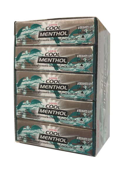 Резинка жевательная Thai Lotte, Cool Menthol "Кул Ментол" - Блок (20 шт ...