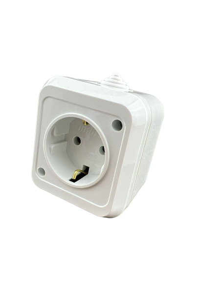 Розетка Открытой Установки Белая с Заземляющим Контактом Makel IP44, А16 - купить по низкой цене ...