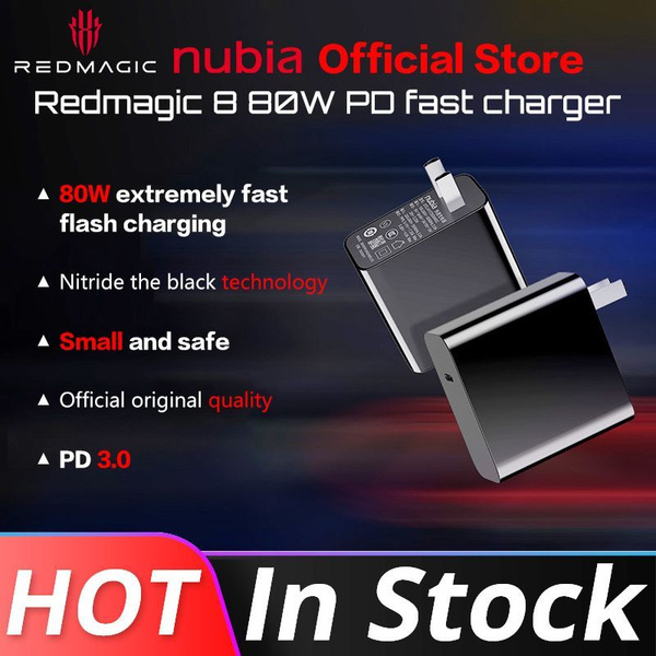 Сетевое зарядное устройство Nubia nubia-charge, 80 Вт, USB Type-C, Fast Charge 2.0, Power ...