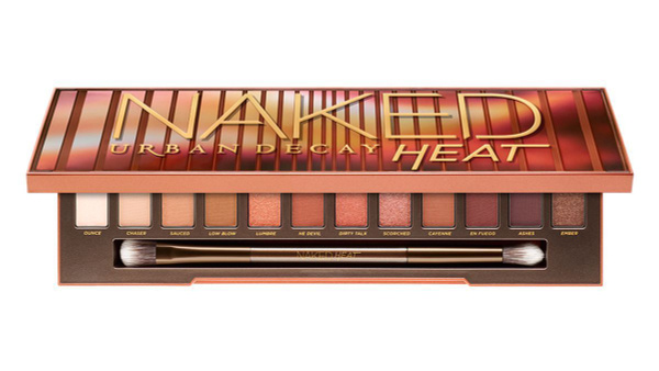 Палетка теней Urban Decay Naked Heat тени с кисточкой Урбан Дикей ...