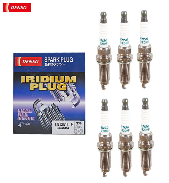 Свечи зажигания иридий, комплект 6 шт. DENSO Iridium FXE20HE11 (3436 ...