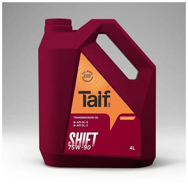 Масло трансмиссионное TAIF SHIFT SAE 75W-90, API GL-4/GL-5, (4 литра ...