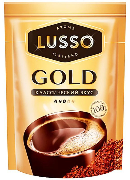 Кофе растворимый LUSSO GOLD 150 г. - купить с доставкой по выгодным ...