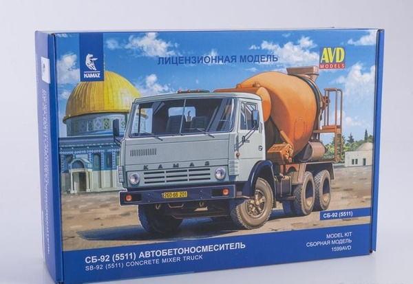 Сборная модель автомобиля Камаз автобетоносмеситель СБ-92 (5511) купить на OZON по низкой цене ...