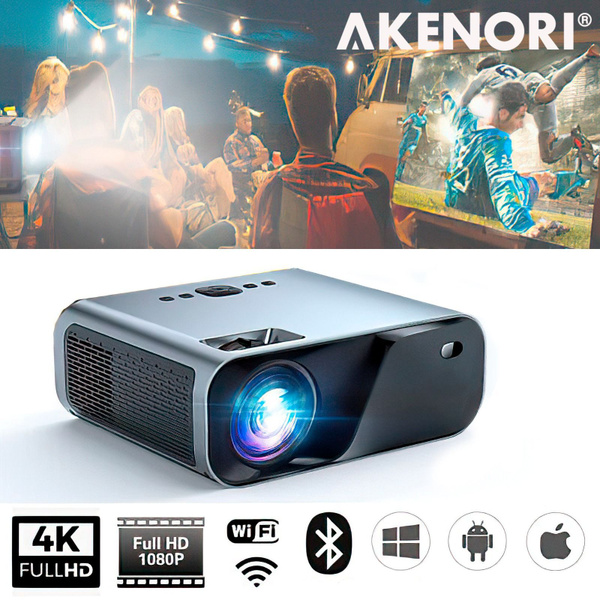 Проектор Akenori LED-330A Wi-Fi, Android 5G,4K HDMI для фильмов, дома и ...