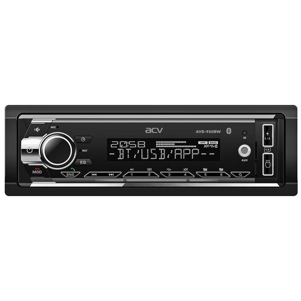 Автомагнитола ACV AVS-930BW, BR, BG (1 din/BT/2USB/AUX/SD/FM/3RCA/SUB/QC/4*50)1 DIN - купить в ...