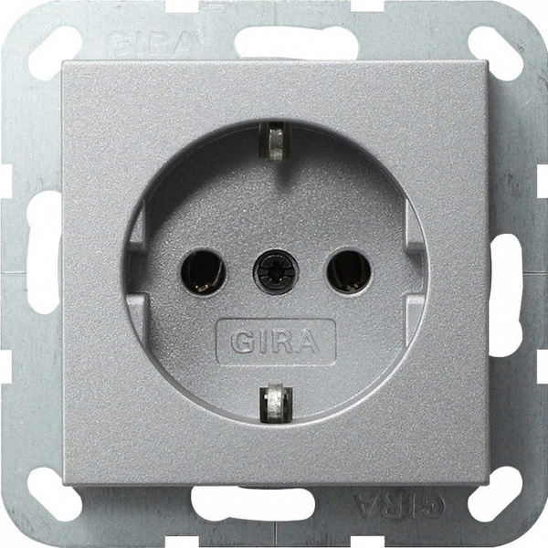 Розетка Gira Schuko System 55 с заземлением, 16А, встраиваемая ...