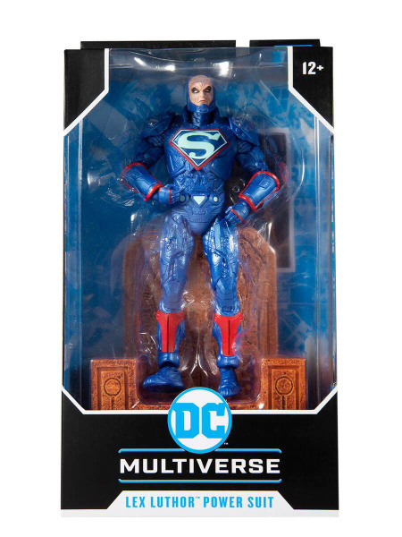 Фигурка DC Multiverse Lex Luthor in Blue Power Suit with Throne 18см ...