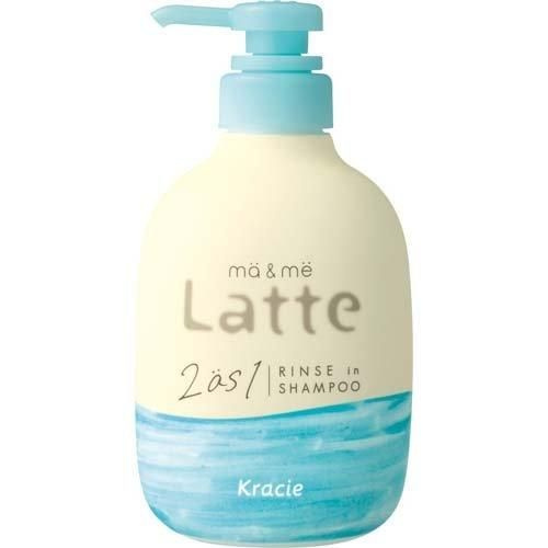 KRACIE Ma & Me Latte 2 as 1 Rinse in Shampoo Бессульфатный шампунь-кондиционер с молочными ...