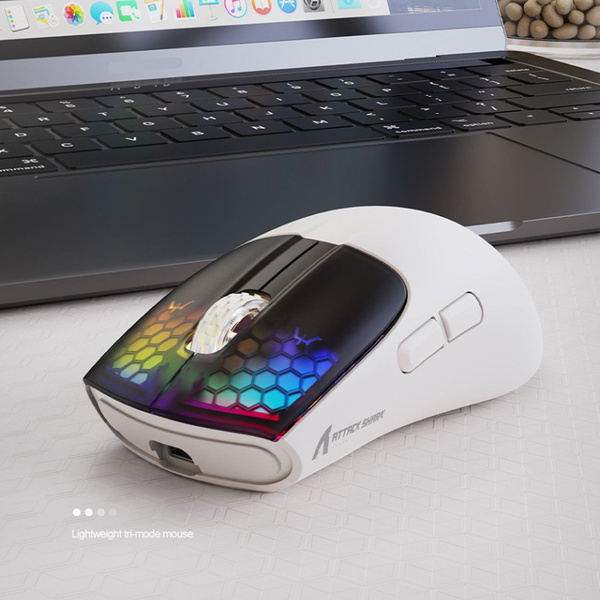 Игровая мышь беспроводная Verzu Electro XX5, белый, черный - купить по ...