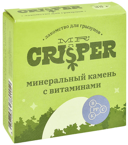 MR.Crisper Минеральный камень для грызунов, с витаминами, 35 г - купить ...