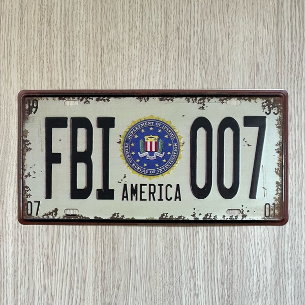 Декоративный номерной знак FBI 007 ФБР - купить по выгодным ценам в ...