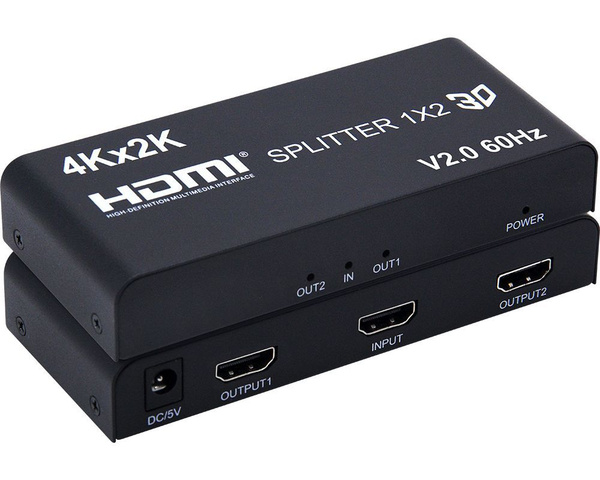 Сплиттер VConn Разветвитель на 2 монитора HDMI V2.0 - купить с ...