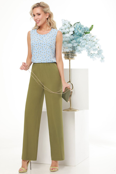 Костюм классический Женский DStrend голубой, размер 52 Полиэстер Россия Лето купить c доставкой ...